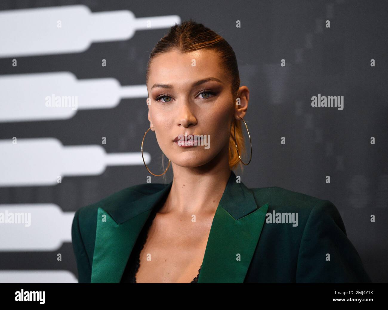Bella Hadid attends the Spring/Summer 2020 Savage X Fenty show ...
