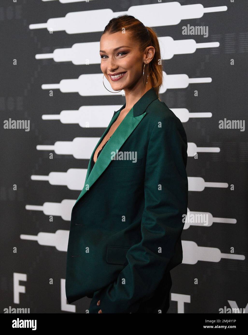 Bella Hadid attends the Spring/Summer 2020 Savage X Fenty show ...