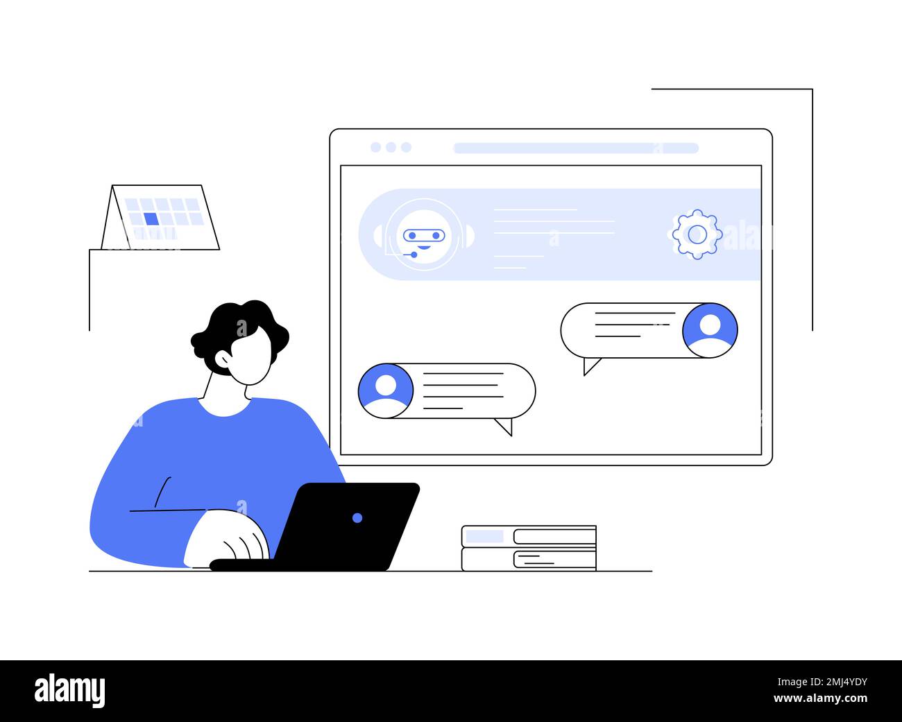 Customer self-service abstract concept vector illustration Stock Vector ...