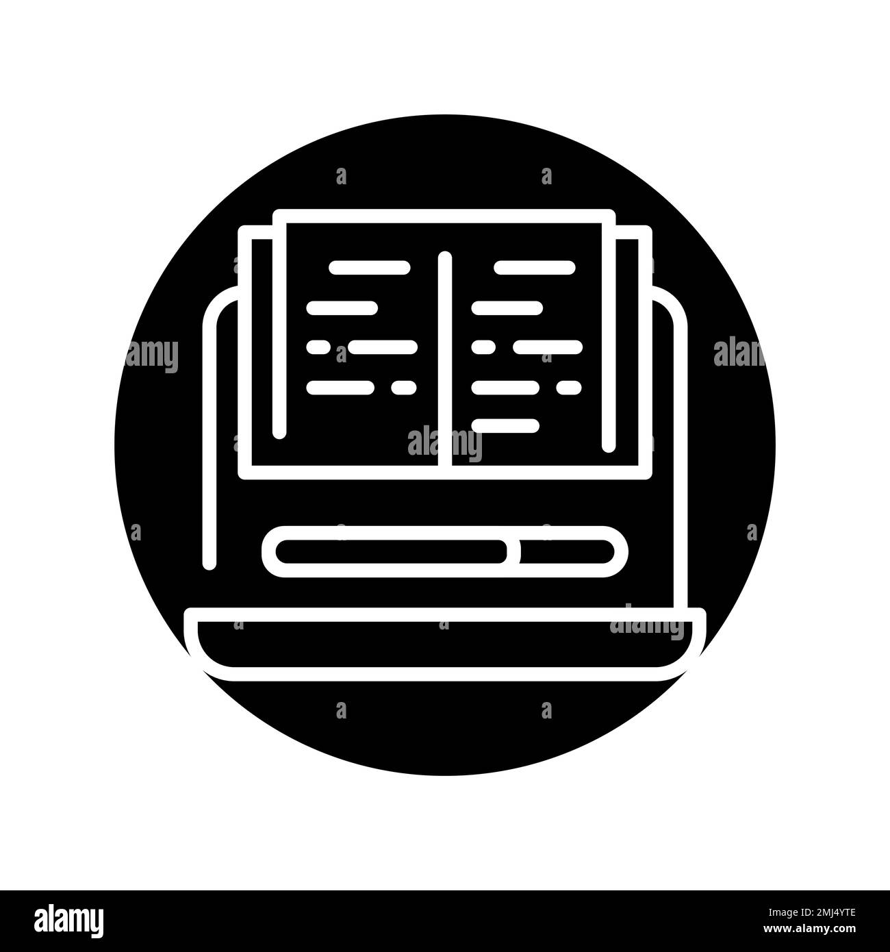 Online learning black line icon. Self development. Pictogram for web ...