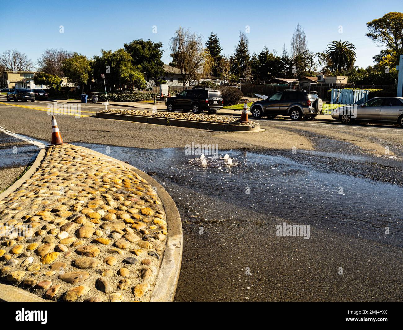 The King tide on January 22 2023 Chinese New Year backs up through the ...