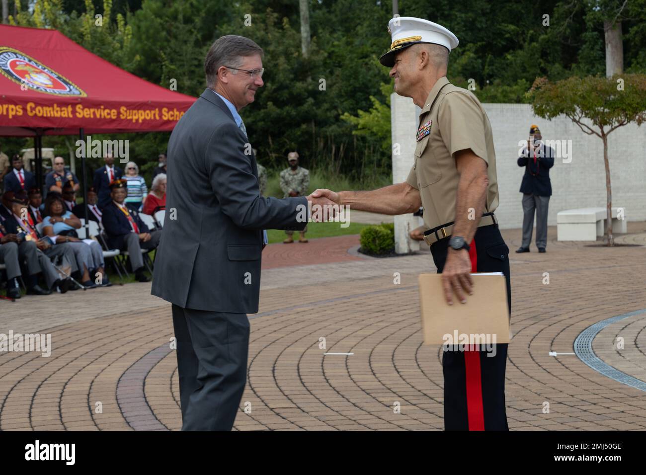 Tim Foster, vice chairman, Onslow County Board of Commissioners, left ...