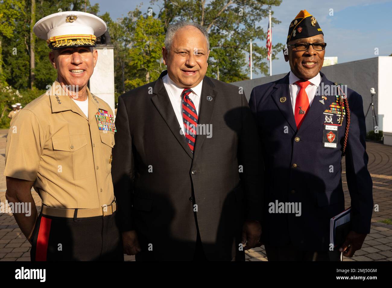U.S. Marine Corps Gen. Eric M. Smith, left, assistant commandant of the ...