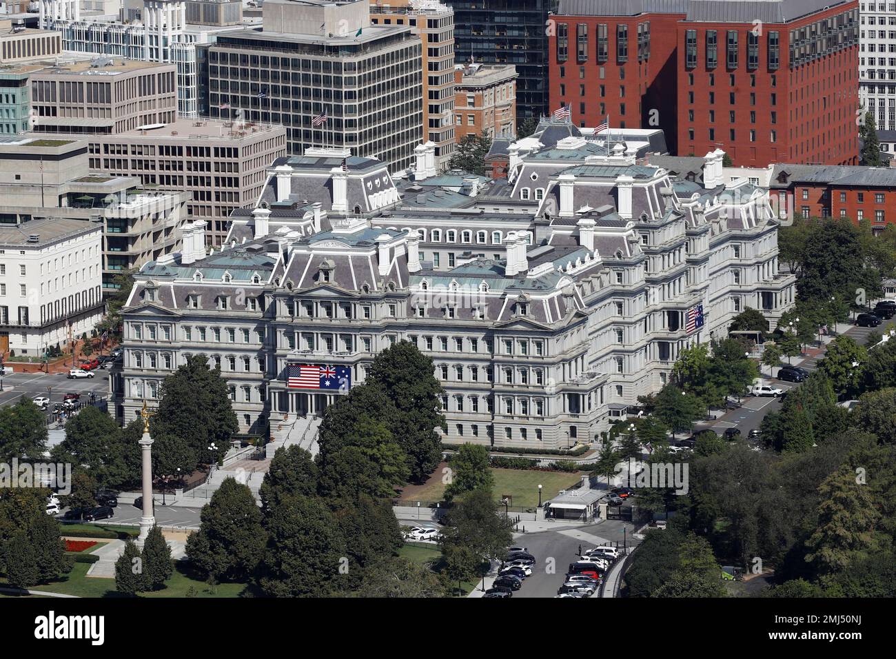 The Eisenhower Executive Office Building on the grounds of the White ...