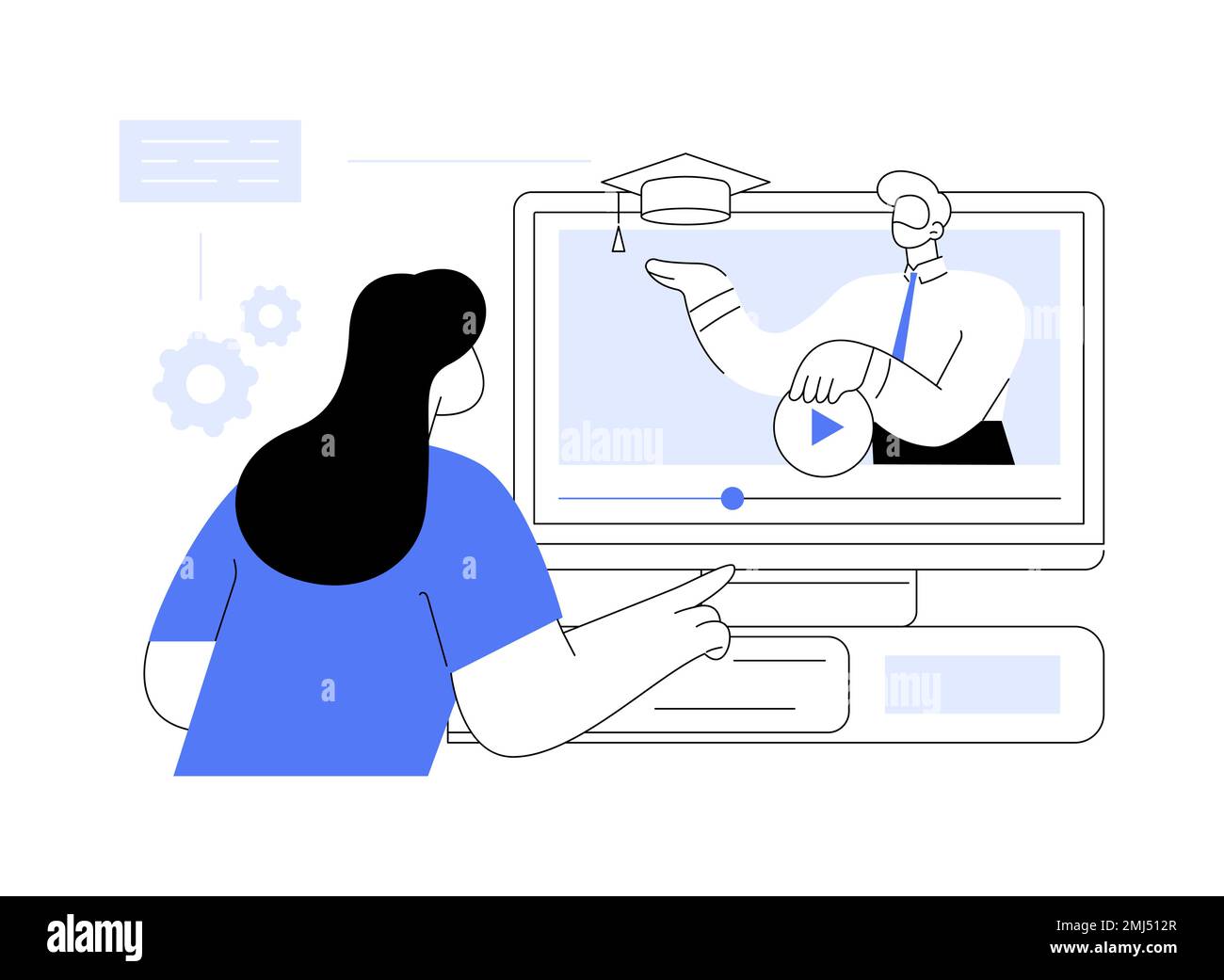 Online courses abstract concept vector illustration Stock Vector Image ...