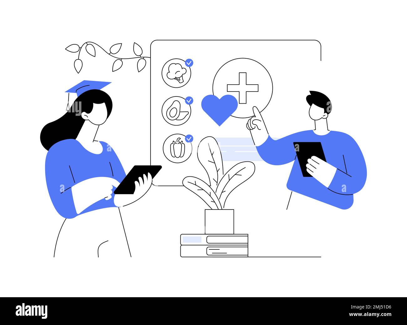 Health and nutrition workshop abstract concept vector illustration ...