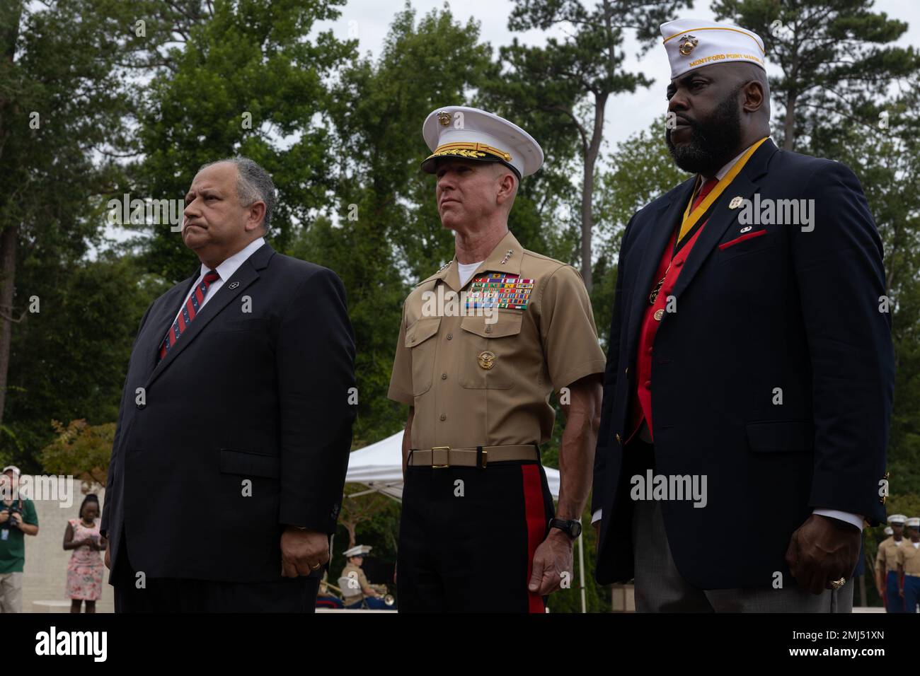 Secretary of the Navy Carlos Del Toro, left, U.S. Marine Corps Gen ...