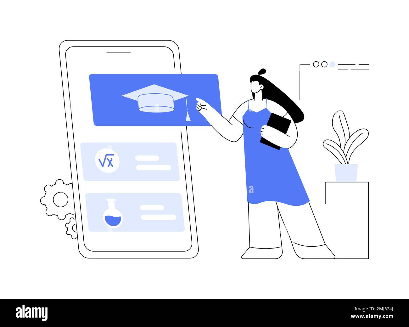 Online tutoring app and software abstract concept vector illustration Stock Vector Image & Art ...