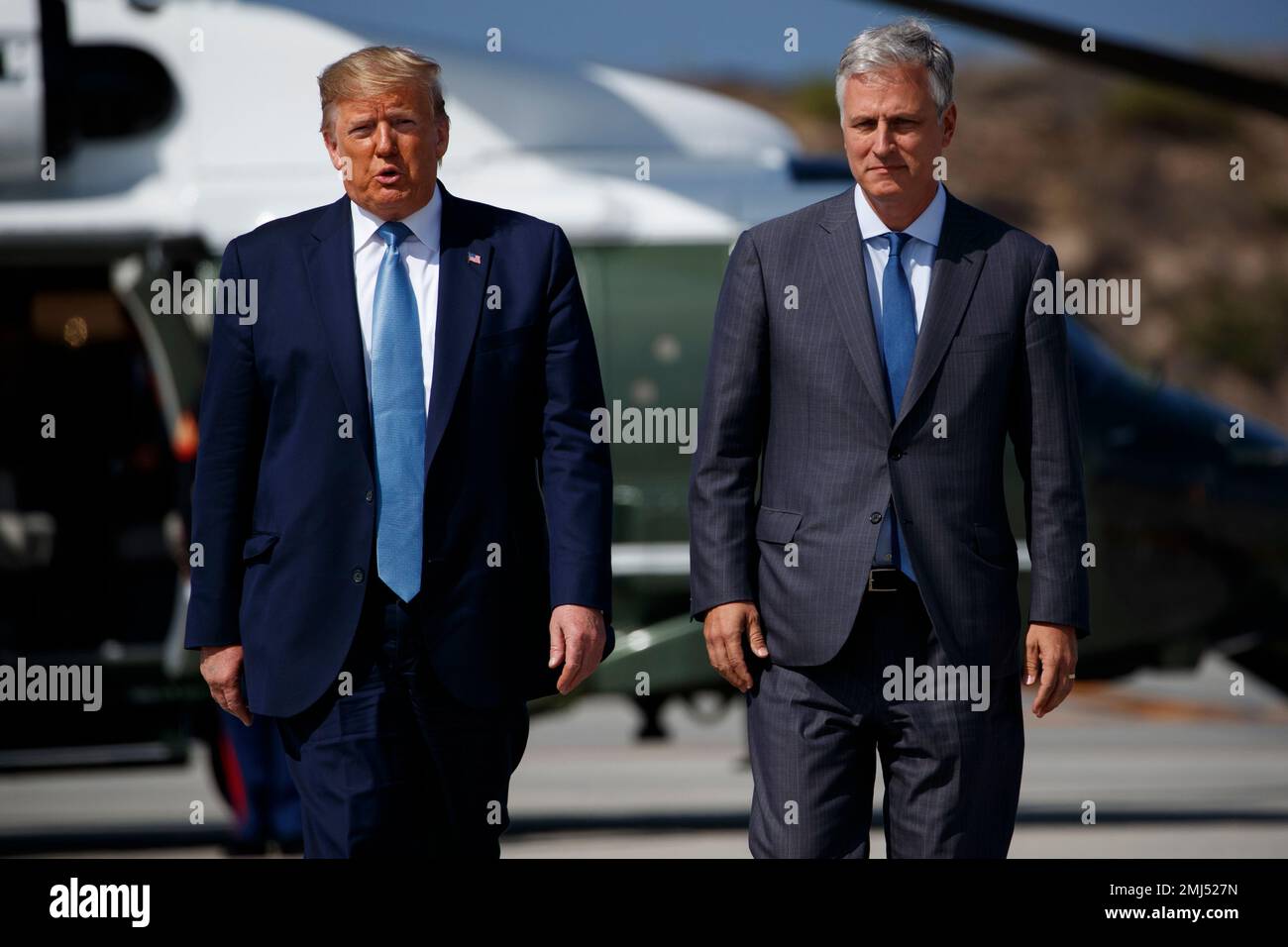 President Donald Trump and new national security adviser Robert O'Brien ...
