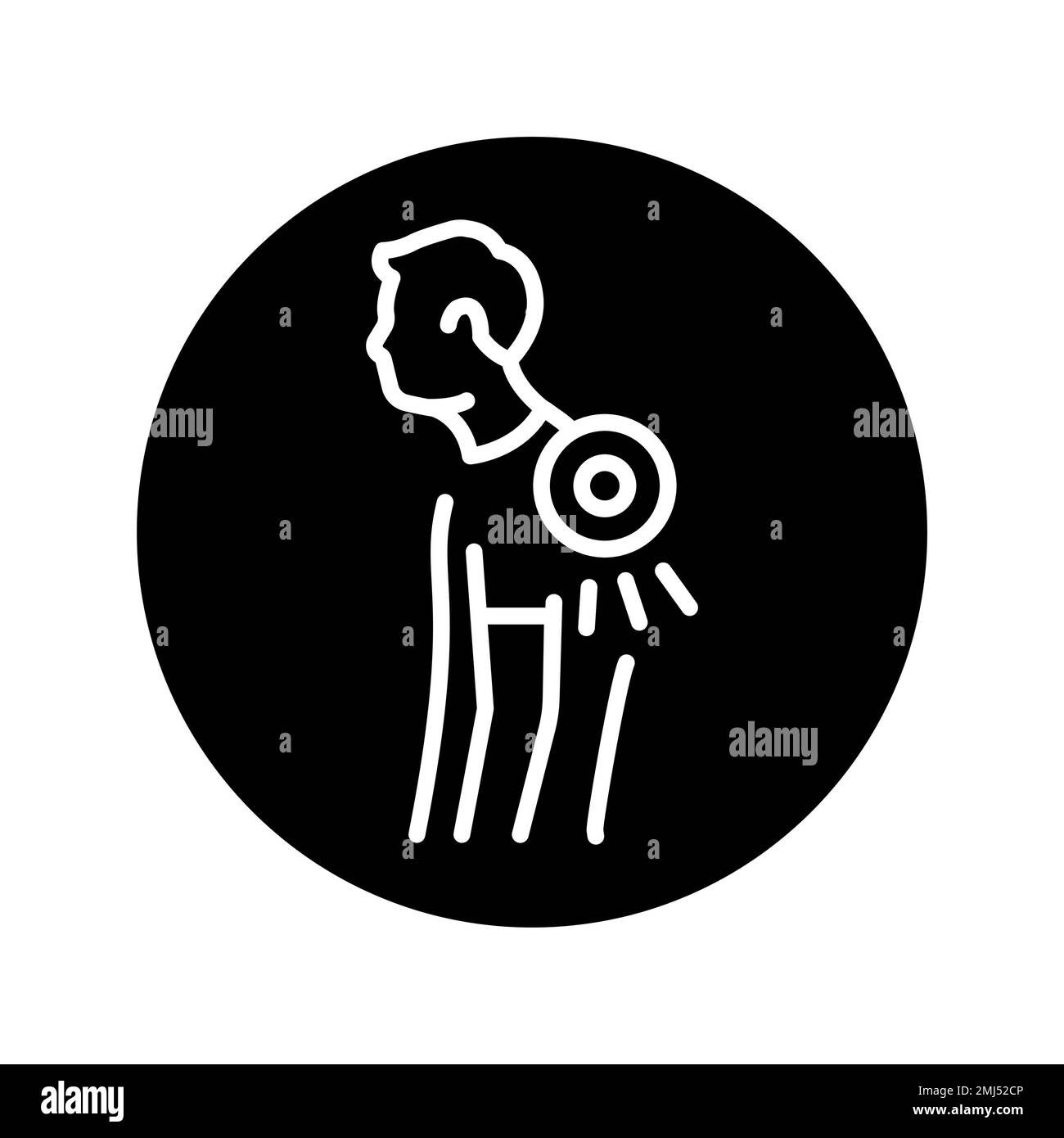 Back and posture problems ?olor line icon. Pictogram for web page Stock ...