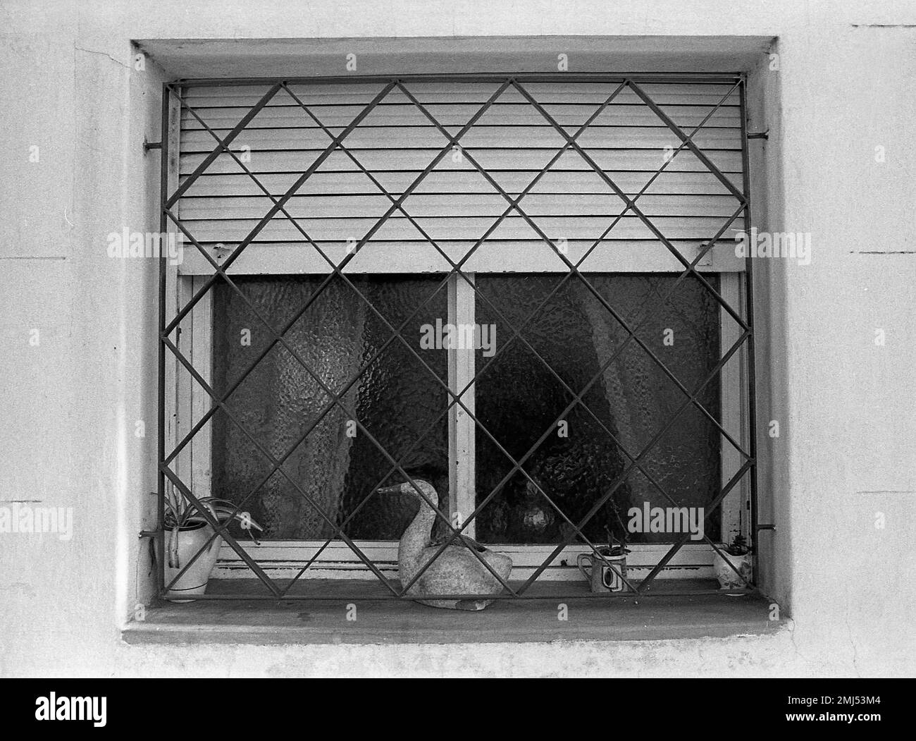 Apartment window with iron bars, Buenos Aires, Argentina, 1980s Stock ...