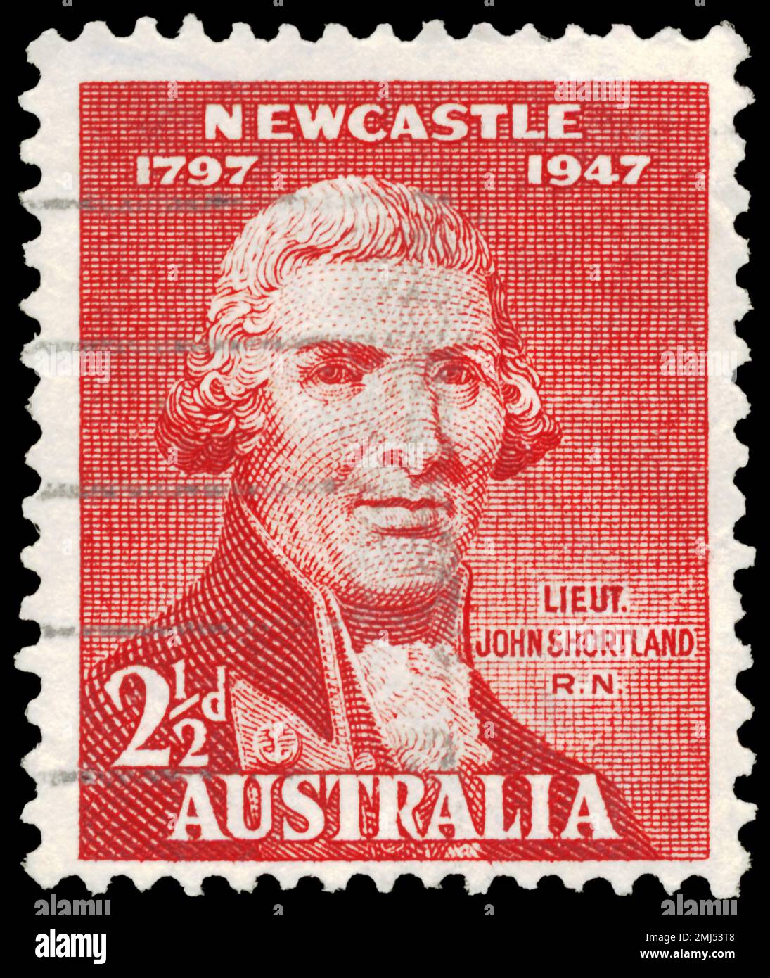AUSTRALIA - CIRCA 1947: A Stamp printed in AUSTRALIA shows the portrait ...