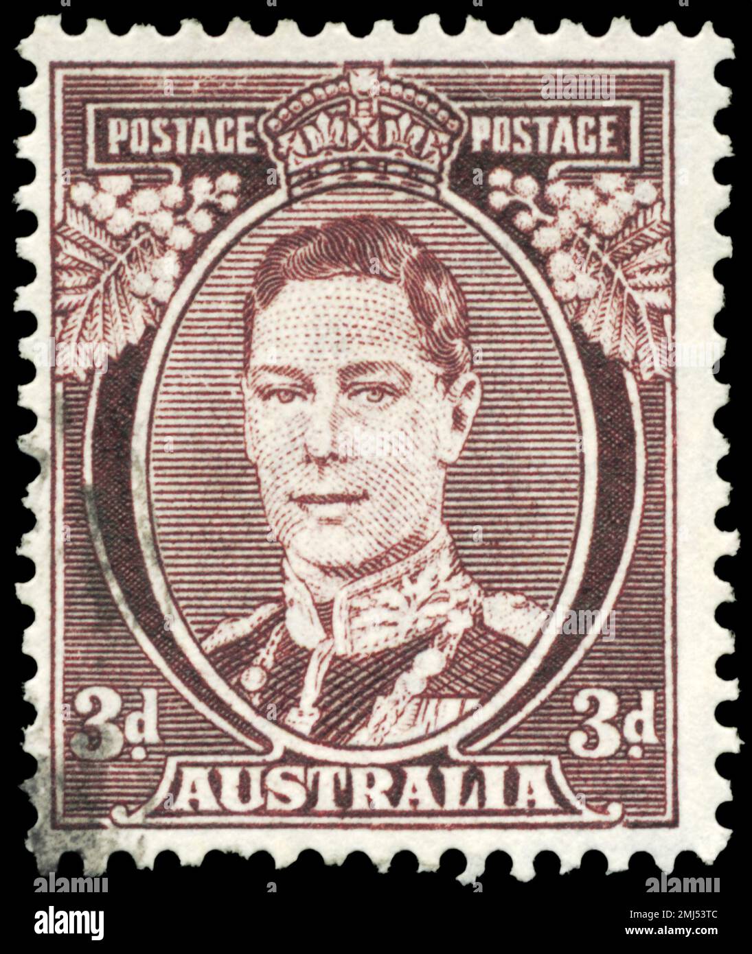 AUSTRALIA - CIRCA 1938: A Stamp printed in AUSTRALIA shows the portrait ...
