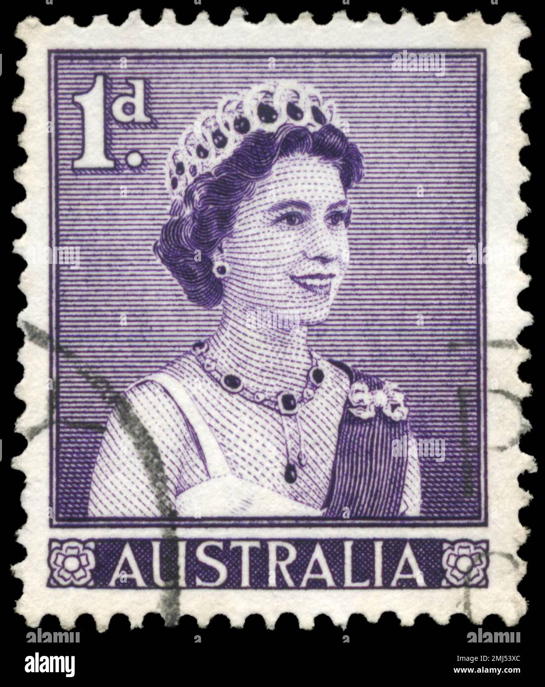 AUSTRALIA - CIRCA 1959: A Stamp printed in AUSTRALIA shows the portrait ...
