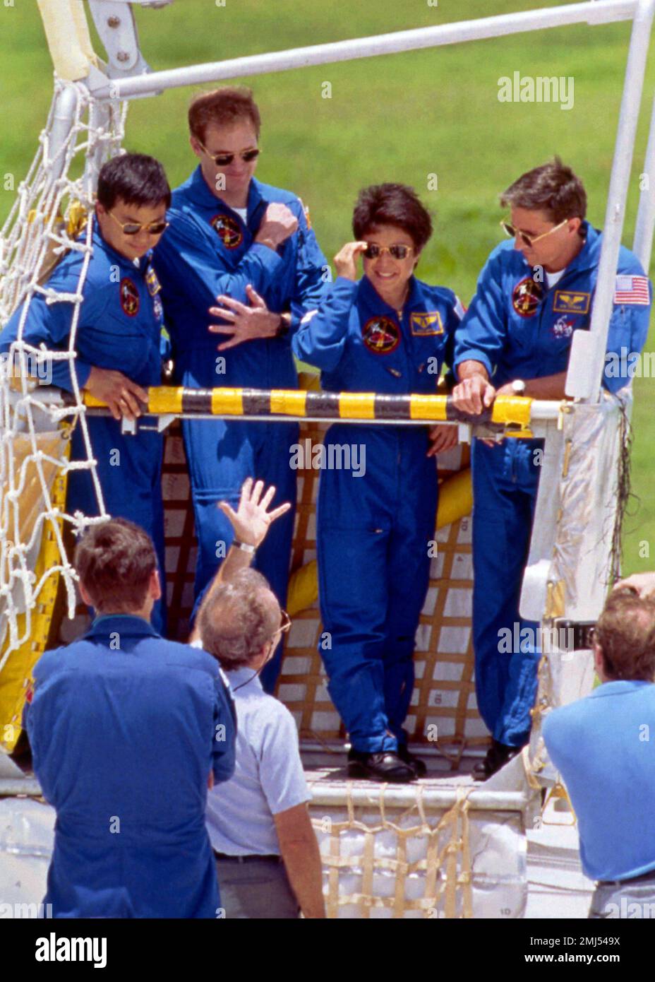 STS 65 Astronauts left-right; Mission Specialist Leroy Chiao, Pilot ...