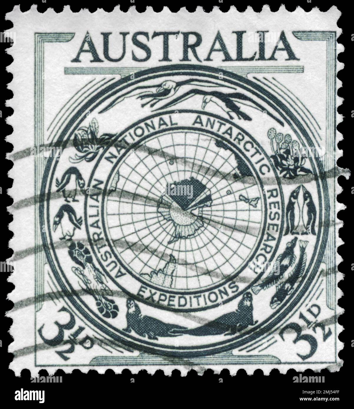 AUSTRALIA - CIRCA 1954: A Stamp printed in AUSTRALIA shows the ...