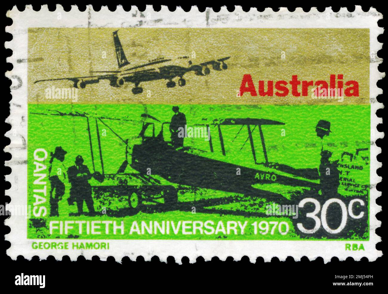 AUSTRALIA - CIRCA 1970: A Stamp printed in AUSTRALIA shows the Sunbeam ...
