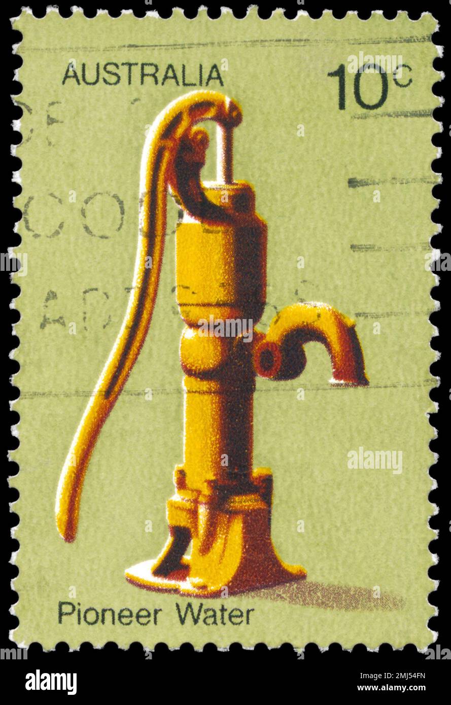 AUSTRALIA - CIRCA 1972: A Stamp printed in AUSTRALIA shows the Water ...
