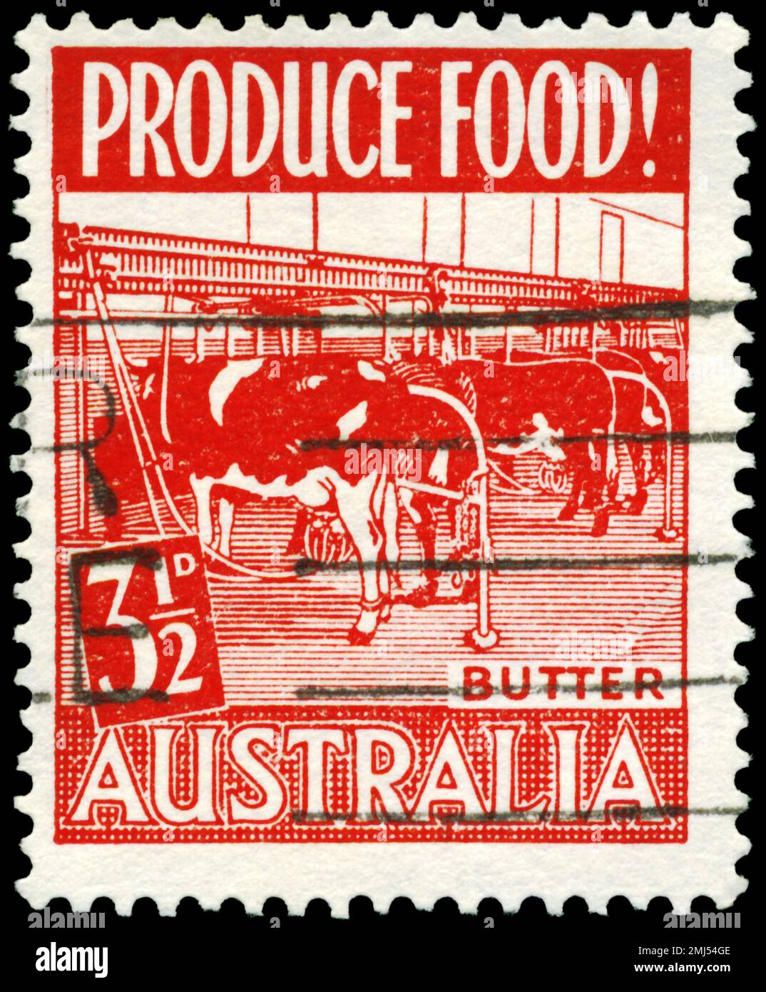 AUSTRALIA - CIRCA 1953: A Stamp printed in AUSTRALIA shows the Modern ...