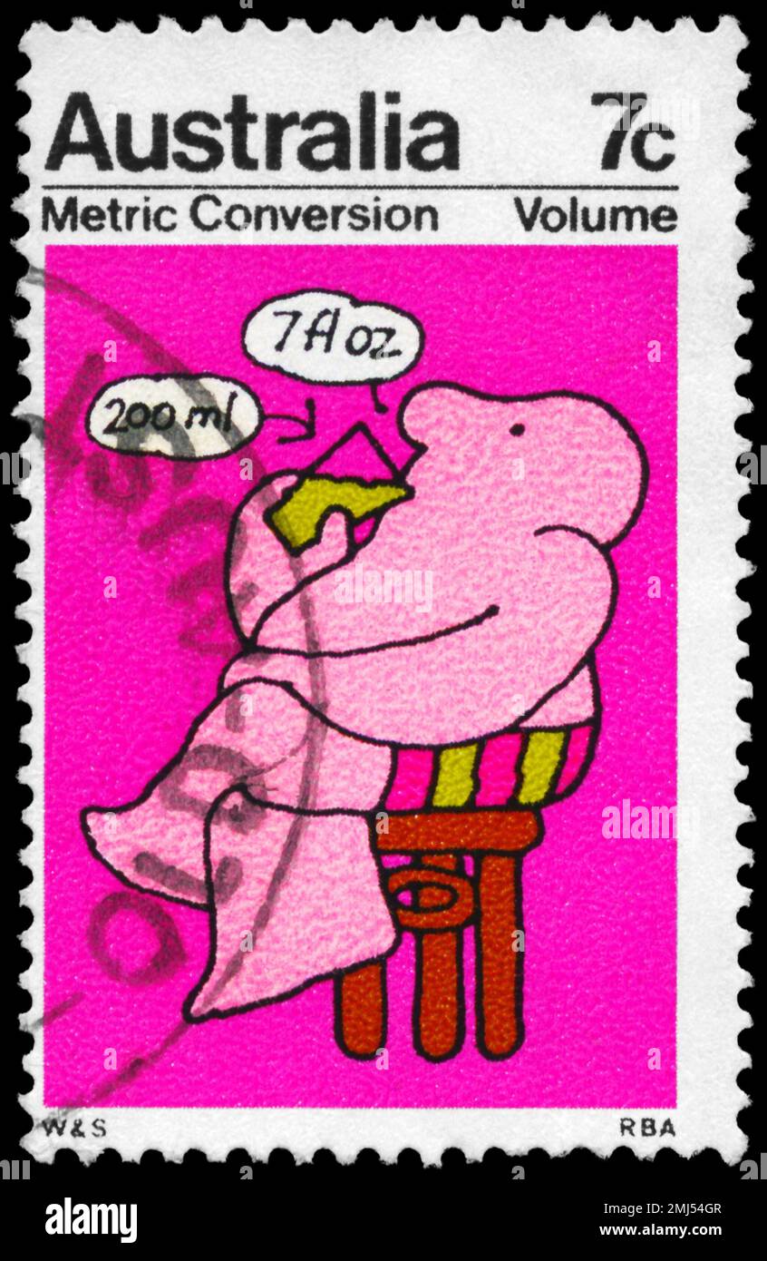 AUSTRALIA - CIRCA 1973: A Stamp printed in AUSTRALIA shows the Volume ...
