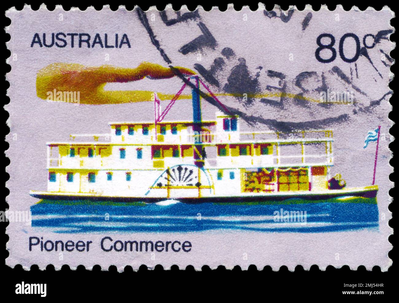 AUSTRALIA - CIRCA 1972: A Stamp printed in AUSTRALIA shows the Paddle ...