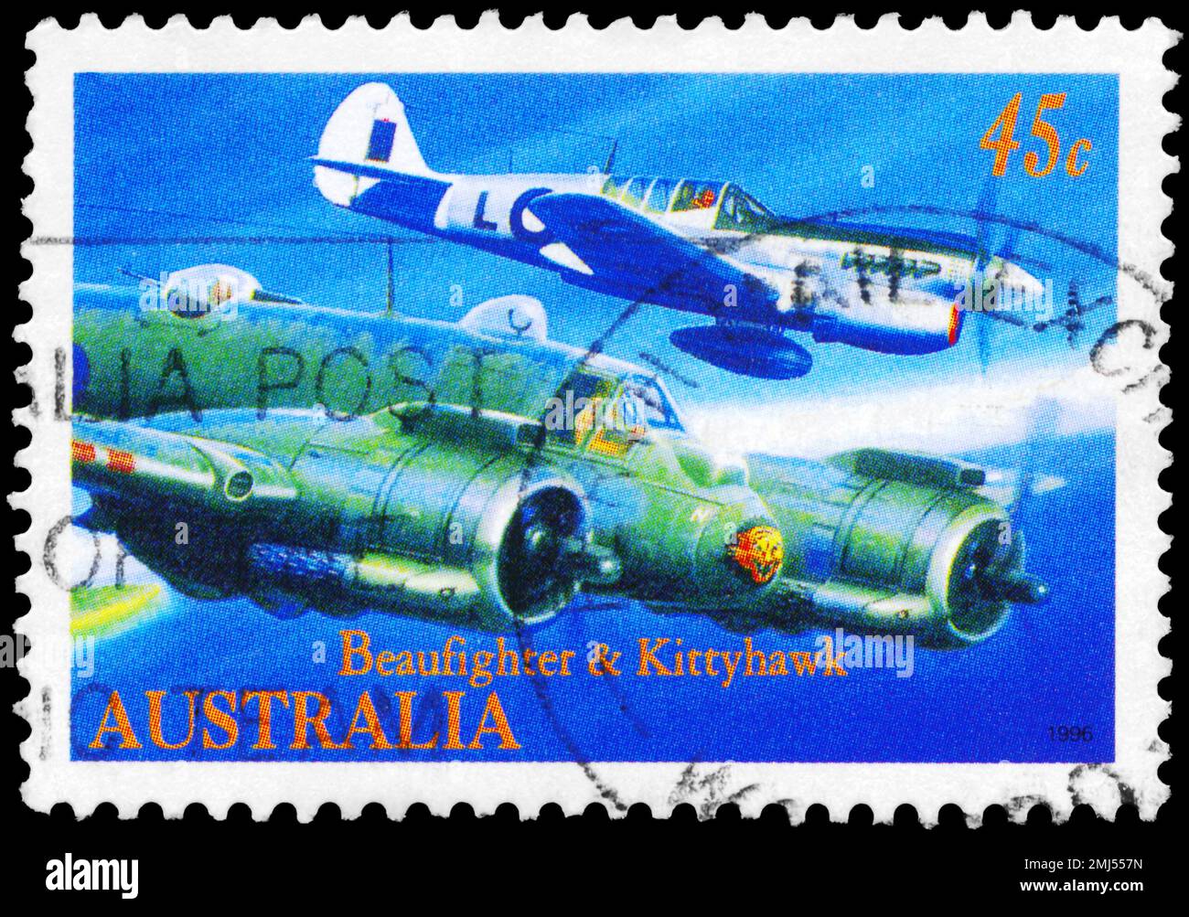 AUSTRALIA - CIRCA 1996: A Stamp printed in AUSTRALIA shows the Aircraft ...