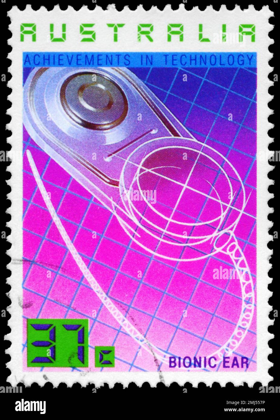 AUSTRALIA - CIRCA 1987: A Stamp printed in AUSTRALIA shows the Bionic ...