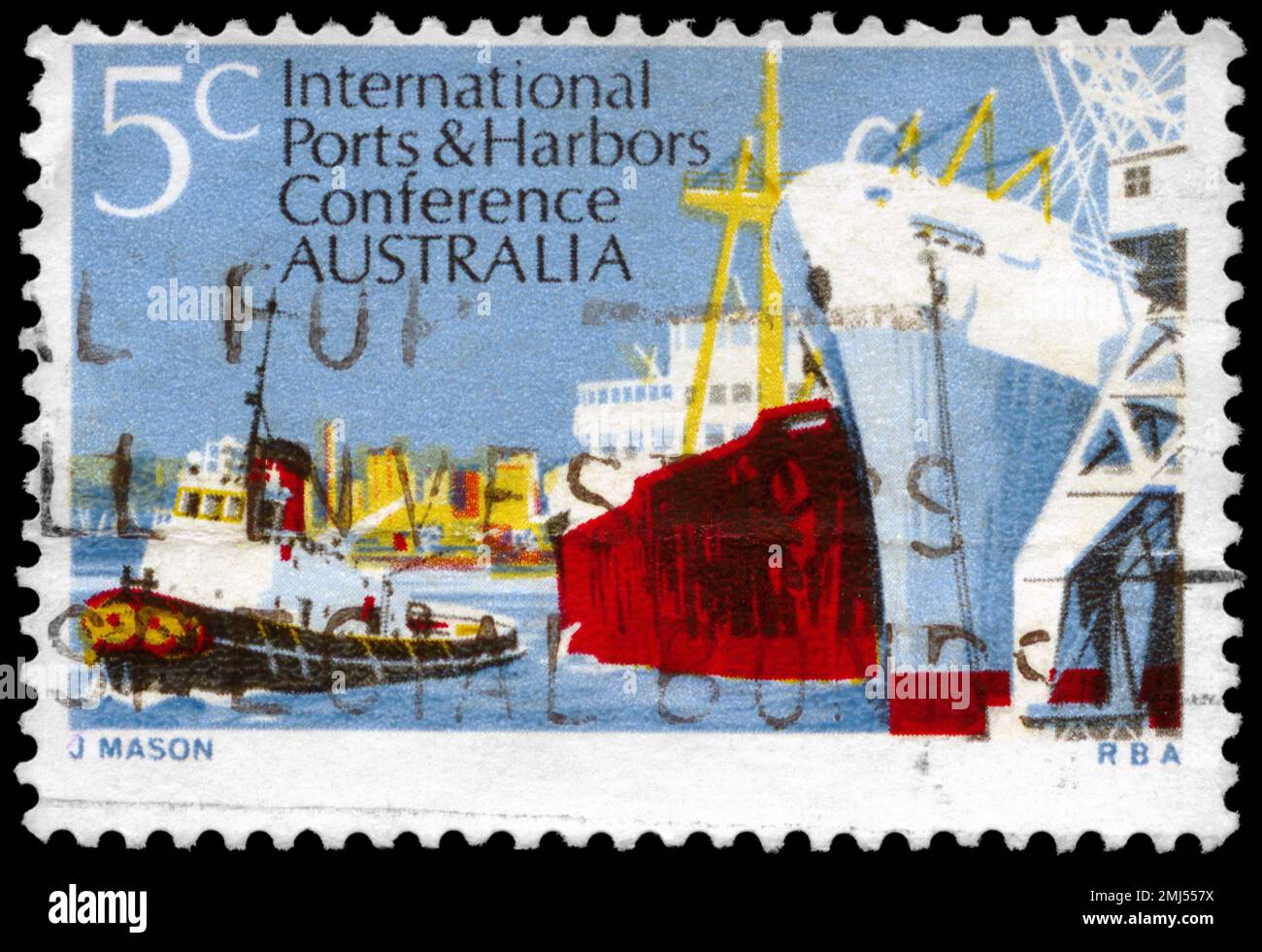 AUSTRALIA - CIRCA 1969: A Stamp printed in AUSTRALIA shows the ...