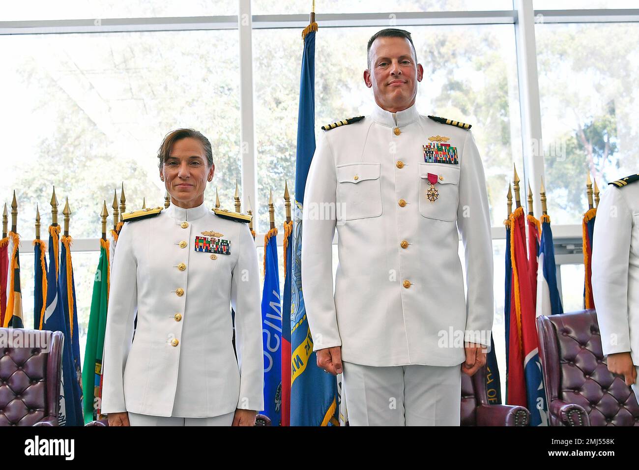 220825-N-AS200-0199 PORT HUENEME, Calif. (Aug. 25, 2022) – Rear Adm. Lore Aguayo, commander ...