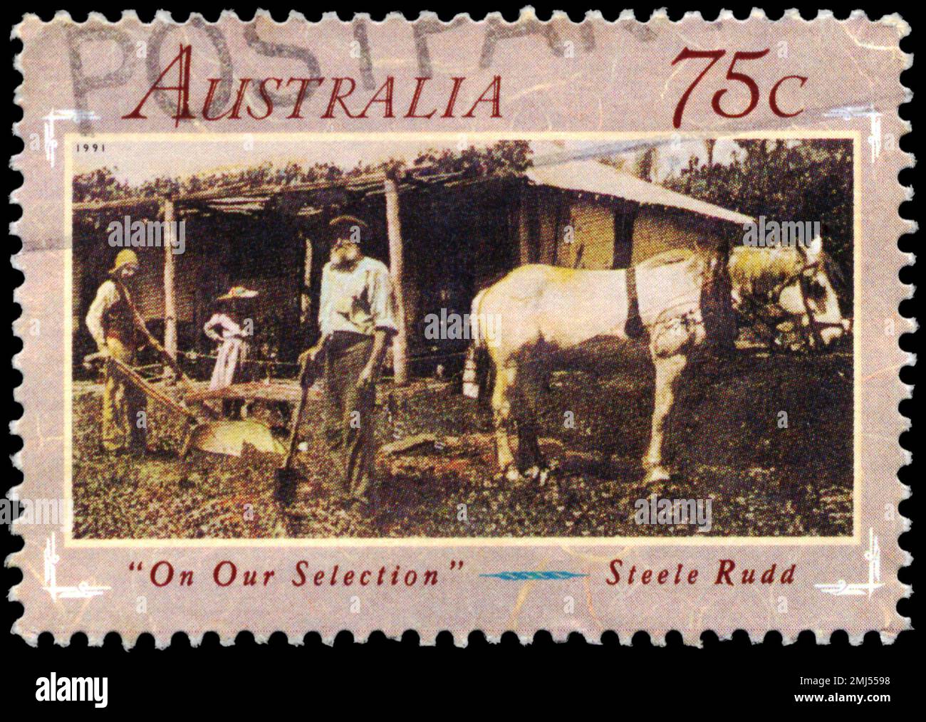 AUSTRALIA - CIRCA 1991: A Stamp printed in AUSTRALIA shows the "On Our ...