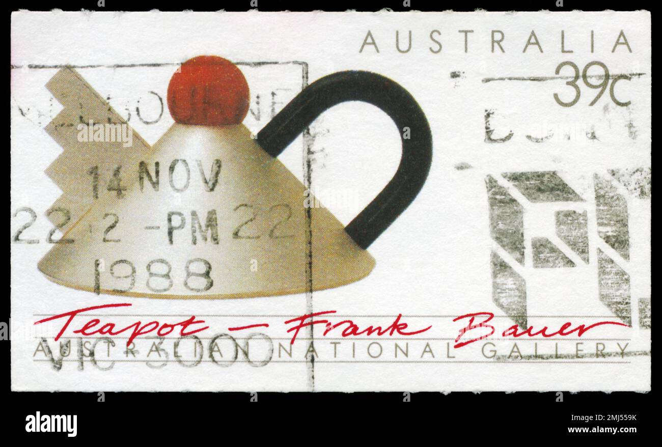 AUSTRALIA - CIRCA 1988: A Stamp printed in AUSTRALIA shows the Teapot ...