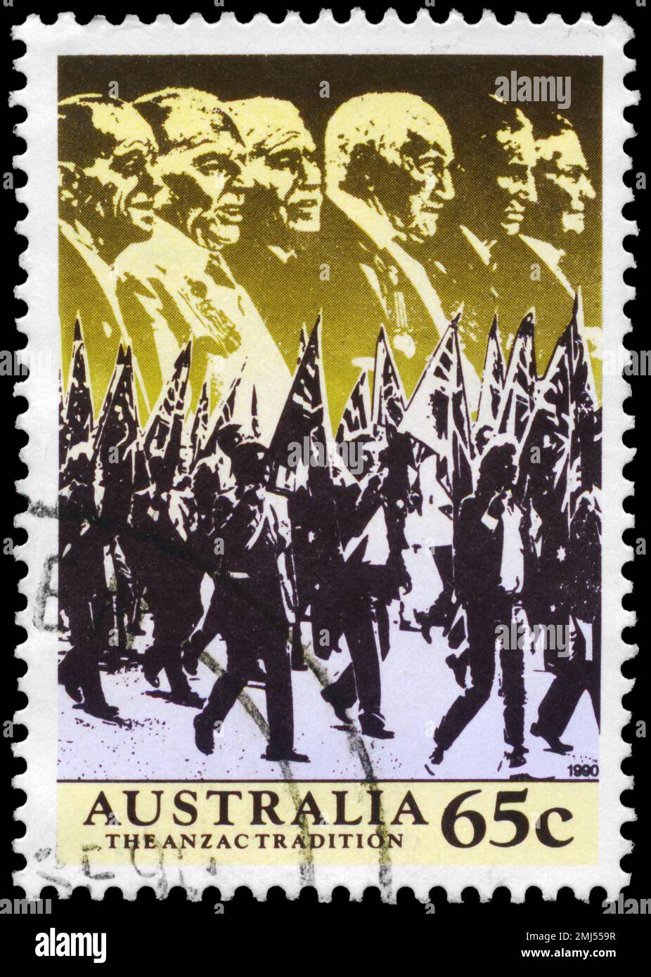 AUSTRALIA - CIRCA 1990: A Stamp printed in AUSTRALIA shows the Veterans ...