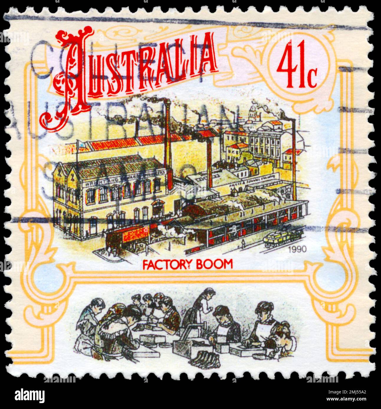 AUSTRALIA - CIRCA 1990: A Stamp printed in AUSTRALIA shows the ...