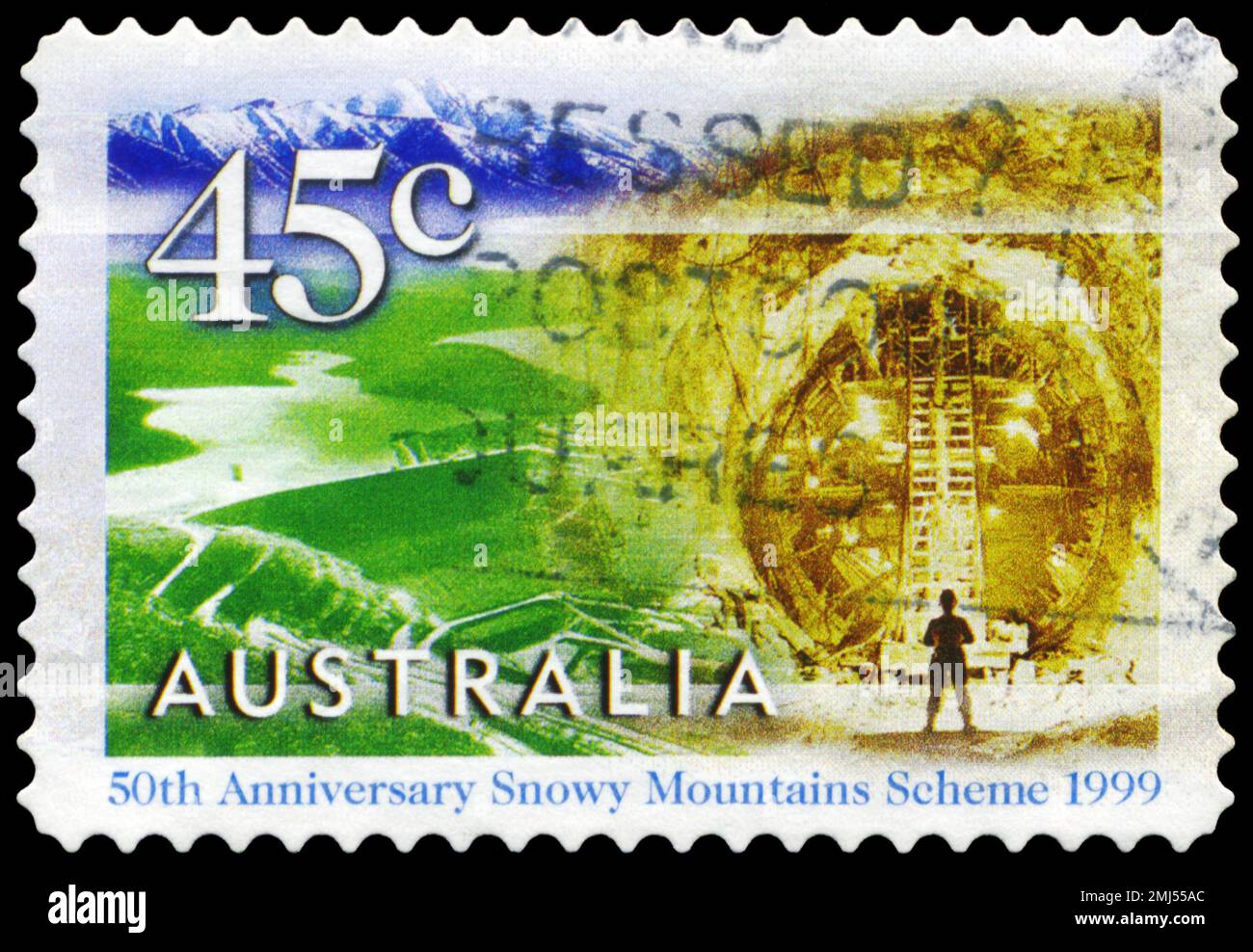 AUSTRALIA - CIRCA 1999: A Stamp printed in AUSTRALIA shows the Tumut 2 ...