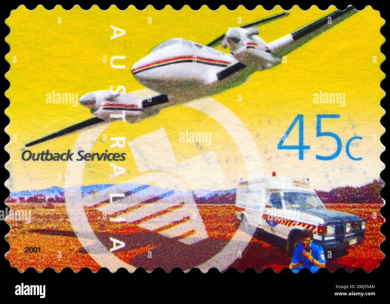 AUSTRALIA - CIRCA 2001: A Stamp printed in AUSTRALIA shows the Royal ...