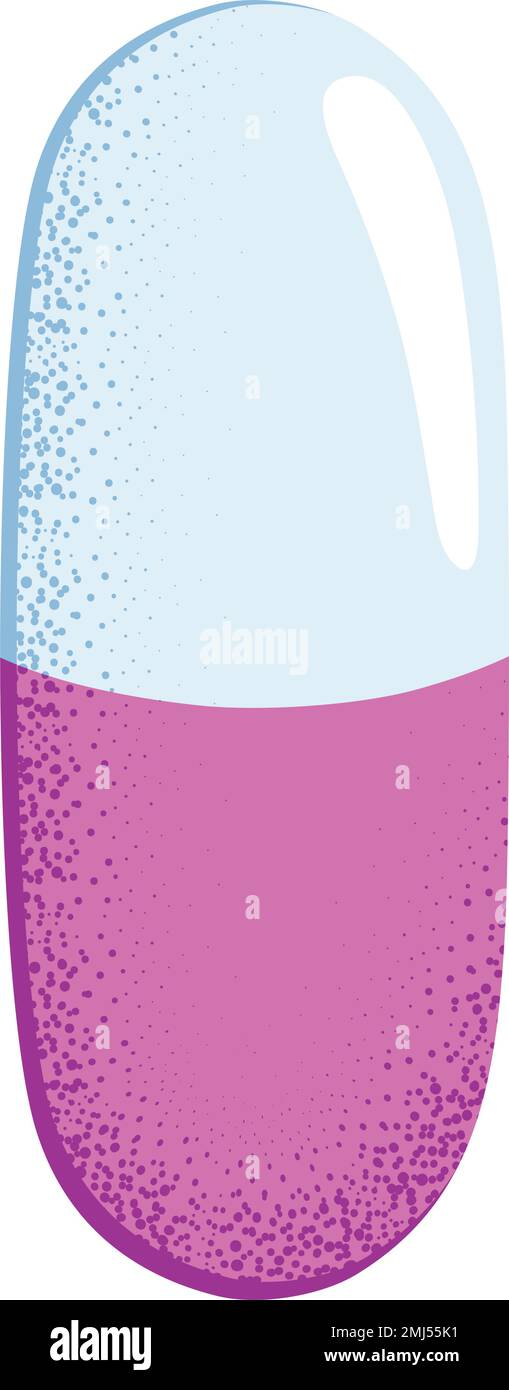 pink capsule medicine drug icon Stock Vector Image & Art - Alamy