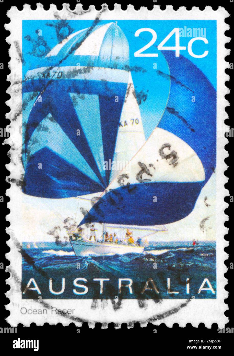 AUSTRALIA - CIRCA 1981: A Stamp printed in AUSTRALIA shows the Ocean ...