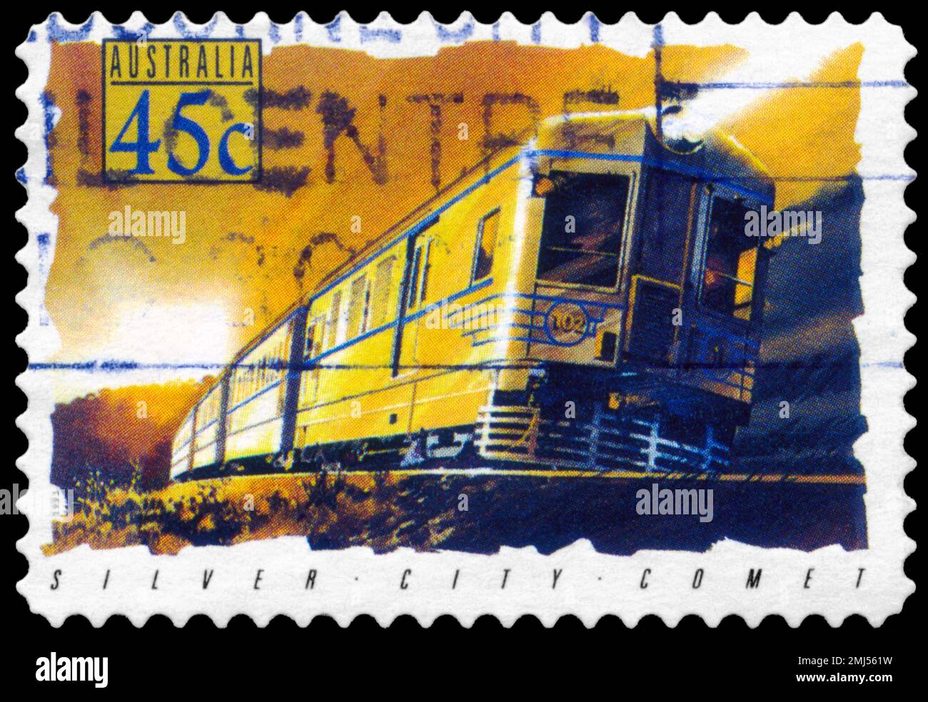 AUSTRALIA - CIRCA 1993: A Stamp printed in AUSTRALIA shows the "Silver ...