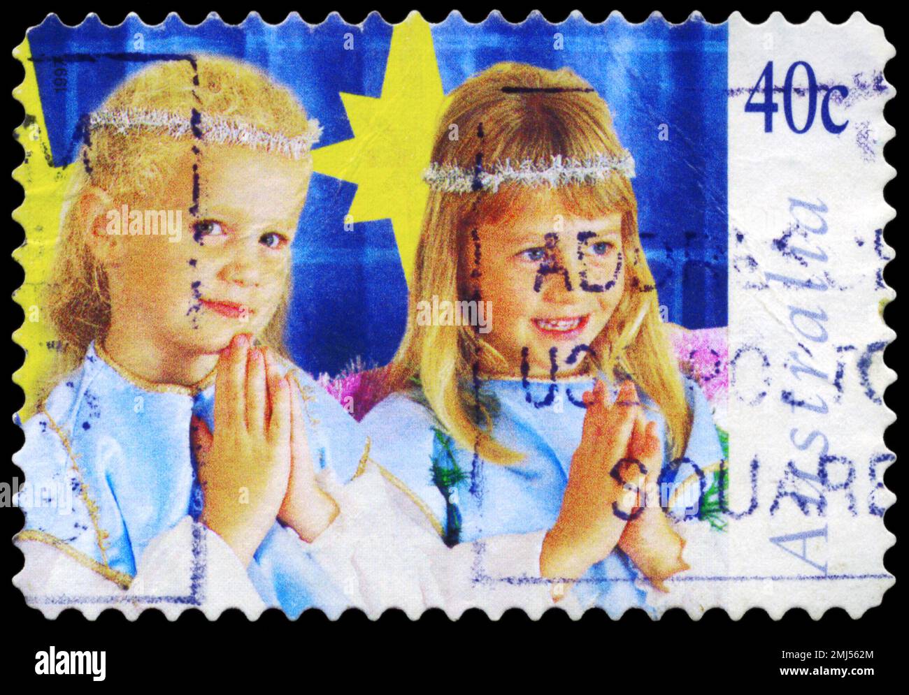 AUSTRALIA - CIRCA 1997: A Stamp printed in AUSTRALIA shows the Children ...