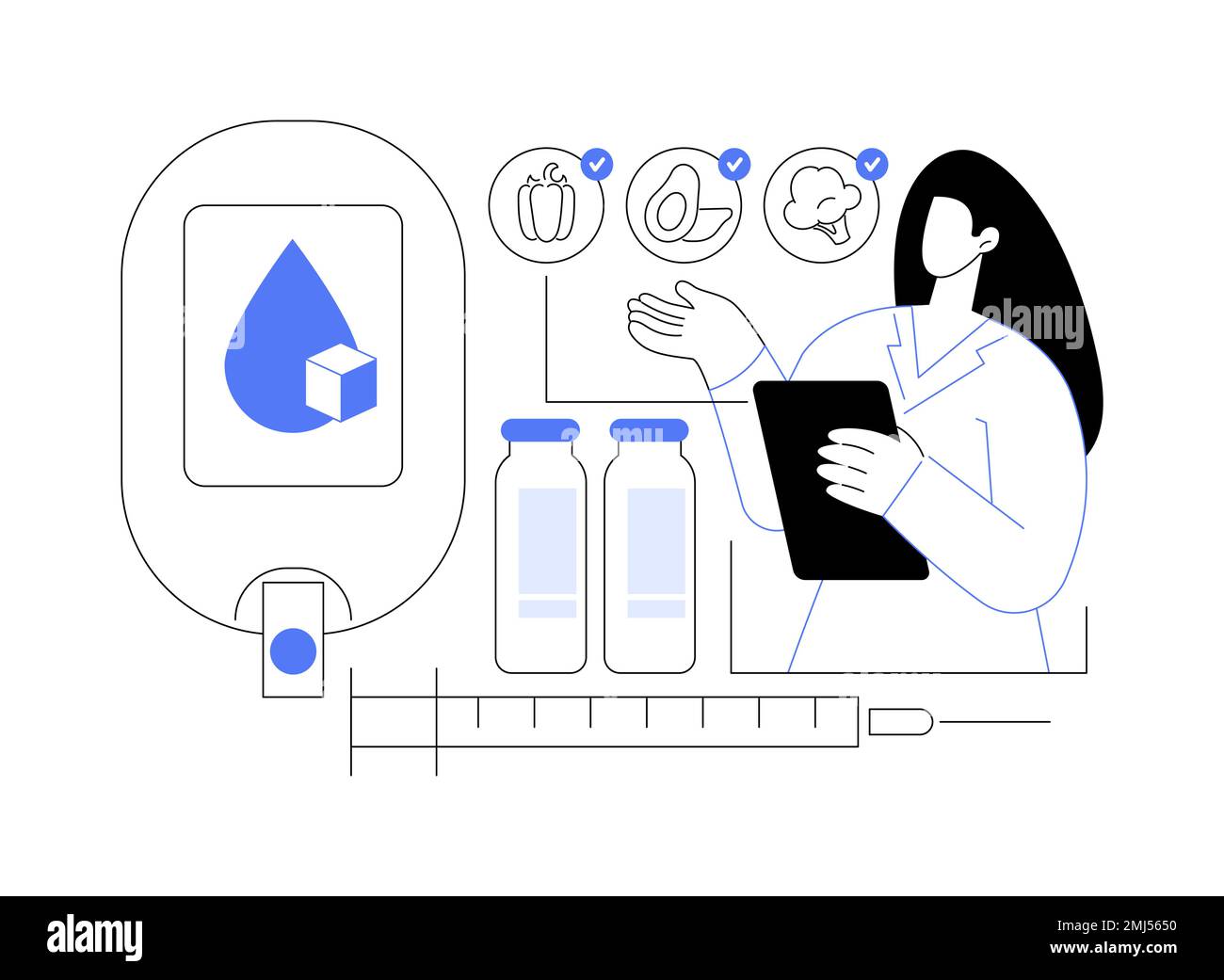 Diabetes infographic diabetic vector health hi-res stock photography ...