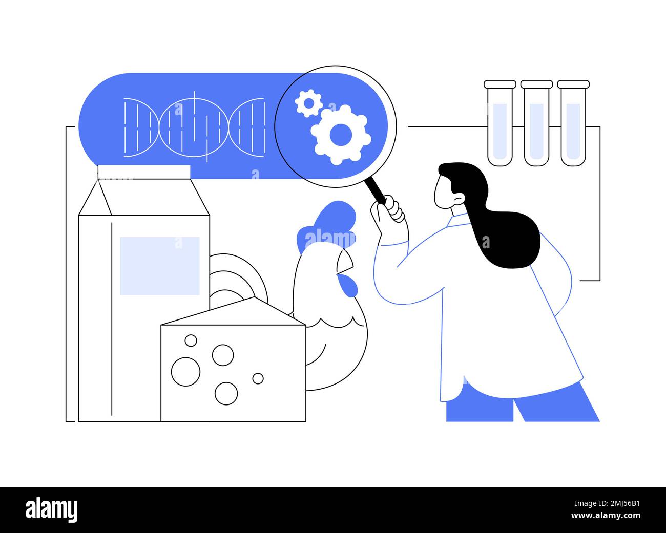 Genetically modified organism abstract concept vector illustration Stock Vector Image & Art - Alamy