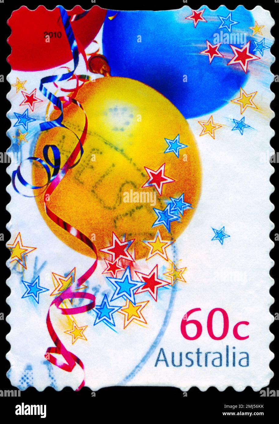 AUSTRALIA - CIRCA 2010: A Stamp printed in AUSTRALIA shows the Three ...