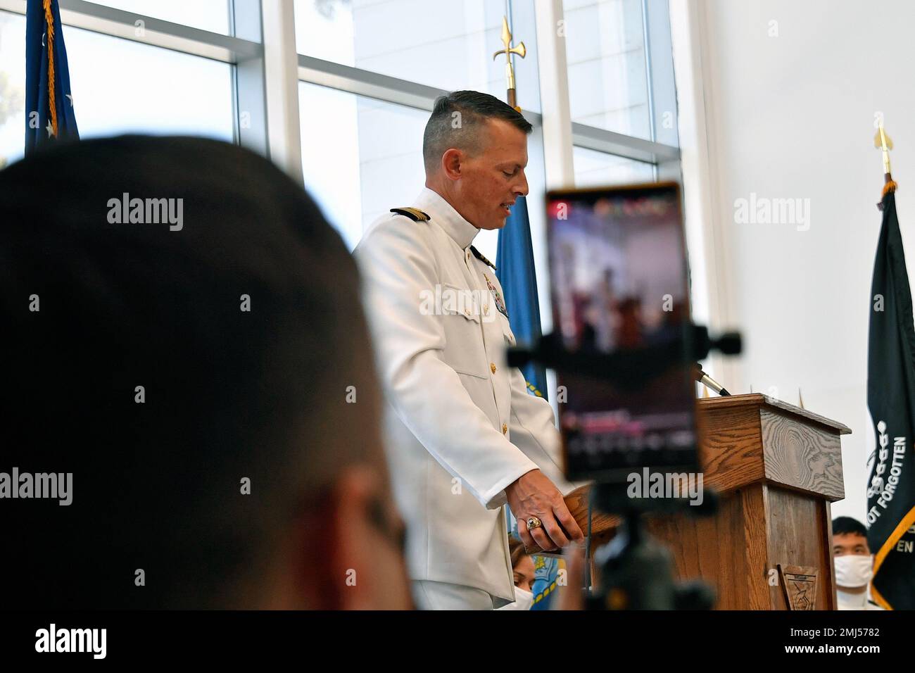 220825-N-AS200-0216 PORT HUENEME, Calif. (Aug. 25, 2022) – Capt. Kirk A ...