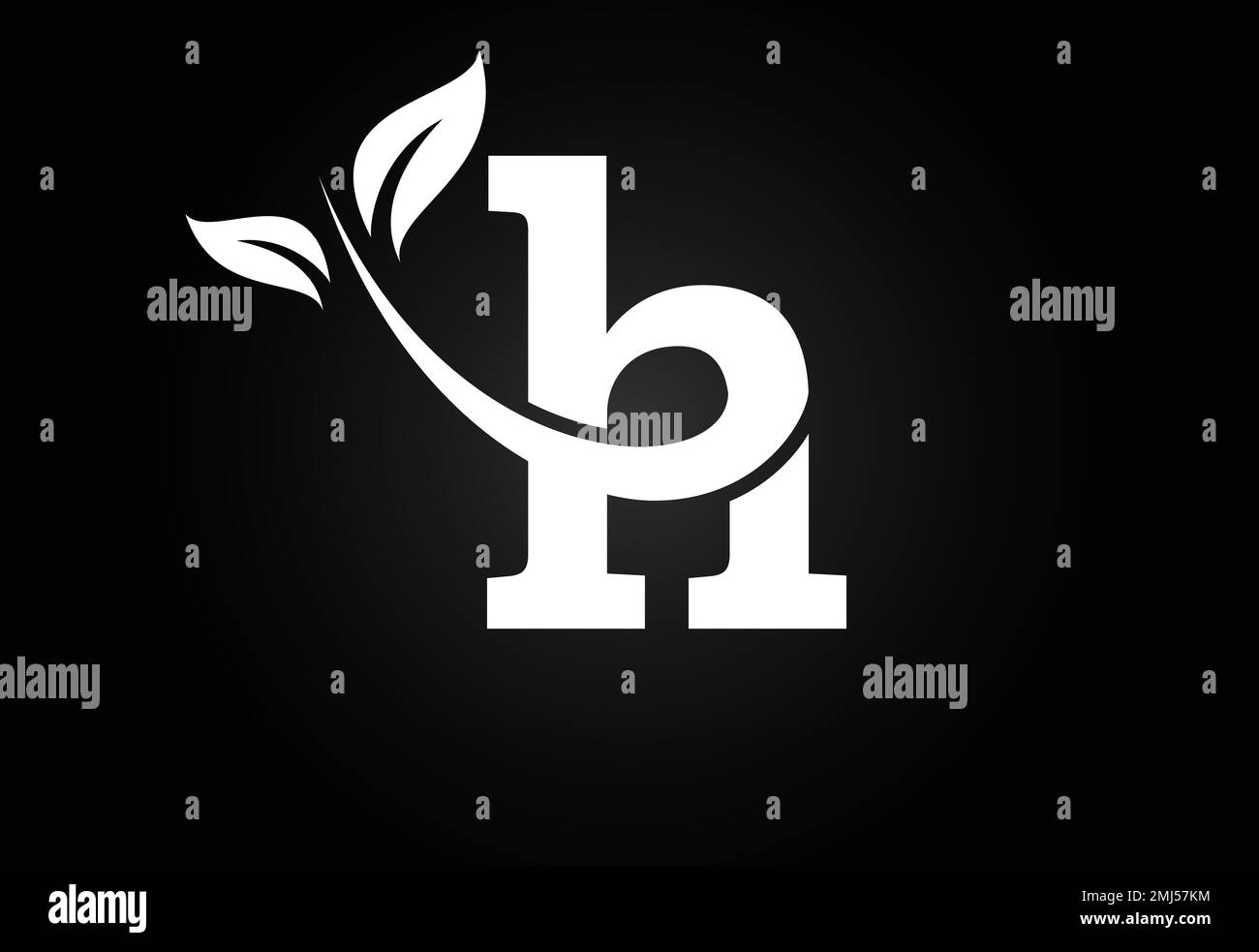 Initial letter H and leaf logo. Eco-friendly logo concept. Modern ...