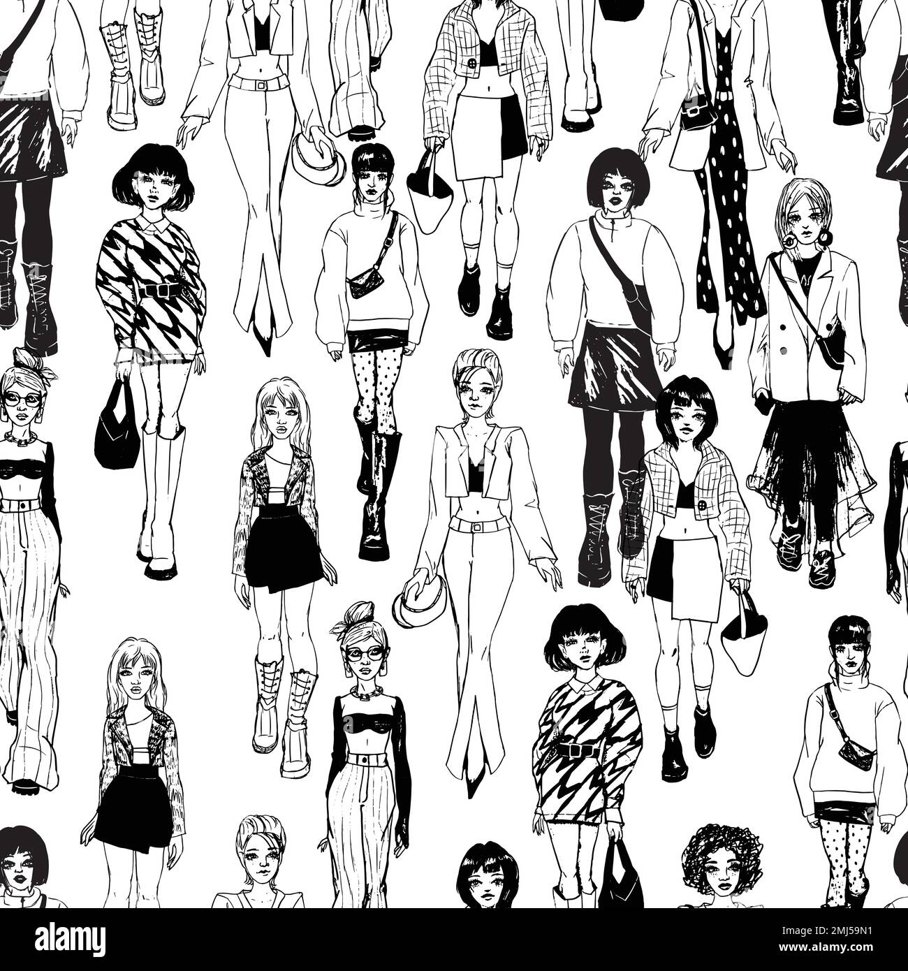Catwalk models Cut Out Stock Images & Pictures - Alamy