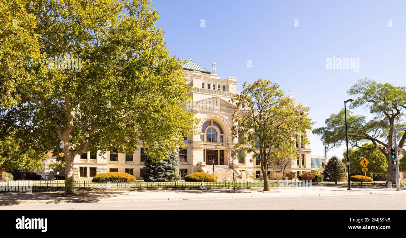 Wichita, Kansas, USA - October 17, 2022: The Sedgwik County Courthouse ...