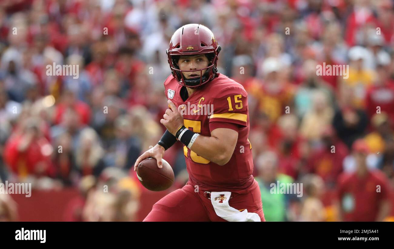 Iowa State quarterback Brock Purdy during an NCAA football game on ...