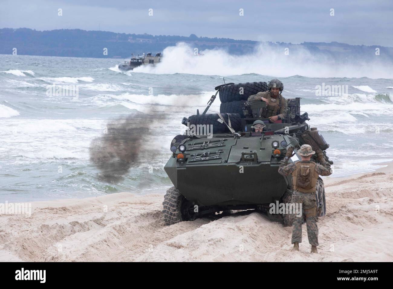 Baltic Sea (Aug. 25, 2022) U.S. Navy Boatswain’s Mate 1st Class Rashaad ...