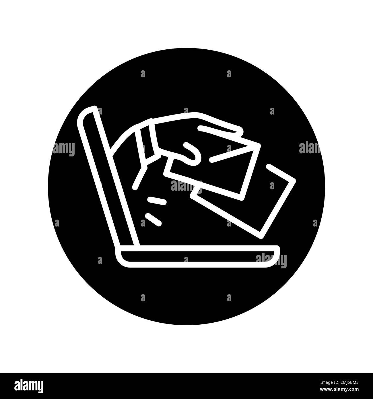 Cybercrime olor line icon. Pictogram for web page Stock Vector Image ...