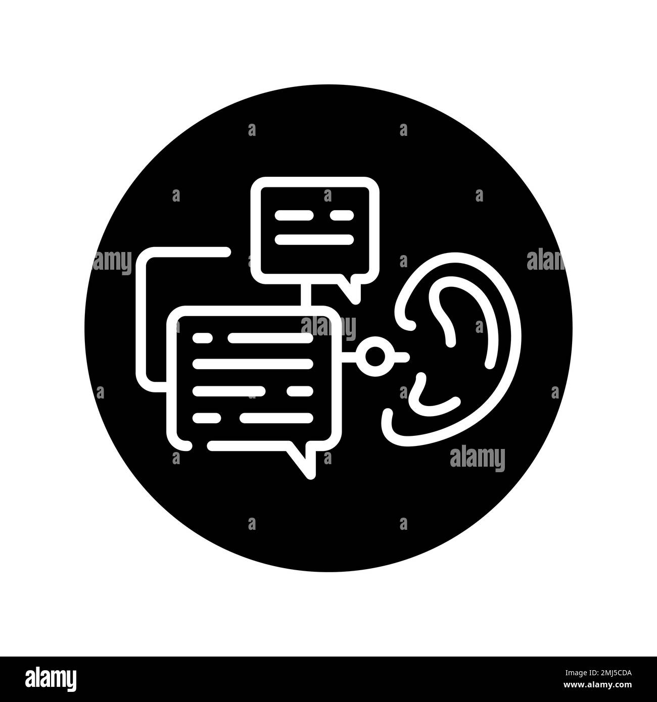 Rumors olor line icon. Pictogram for web page Stock Vector Image & Art ...